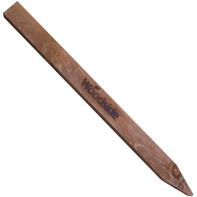 Woodside 60CM Long Square Pressure Treated Wooden Fence Posts/Stakes ...