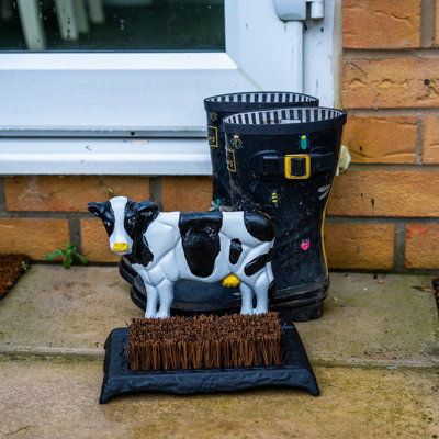 Woodside Cast Iron Cow Boot Brush