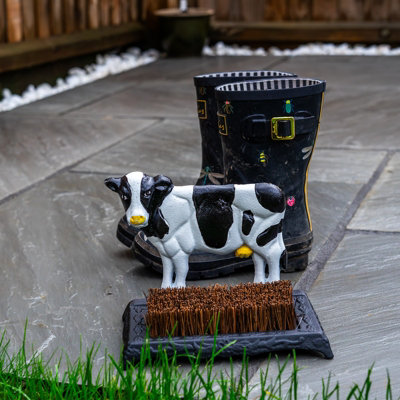 Woodside Cast Iron Cow Boot Brush