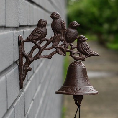 Woodside Cast Iron Door Bell - Design B | DIY at B&Q