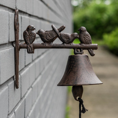 Woodside Cast Iron Door Bell - Design E | DIY at B&Q
