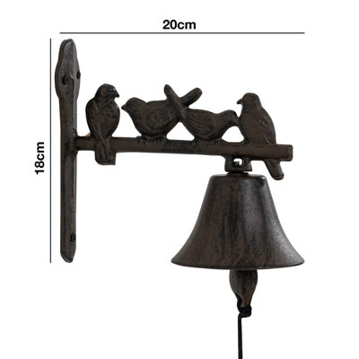 Woodside Cast Iron Door Bell - Design E