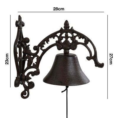 Woodside Cast Iron Door Bell - Design H