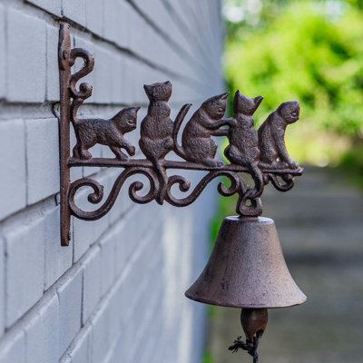 Woodside Cast Iron Door Bell - Design J | DIY at B&Q