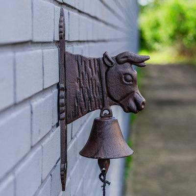 Woodside Cast Iron Door Bell - Design K | DIY at B&Q