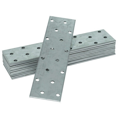 Woodside Galvanised Steel Joining Plates Metal Wood/Timber Construction ...
