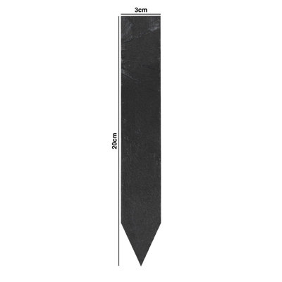 Woodside Garden Slate Plant & Flower Markers + Chalk, Plant Stall ...