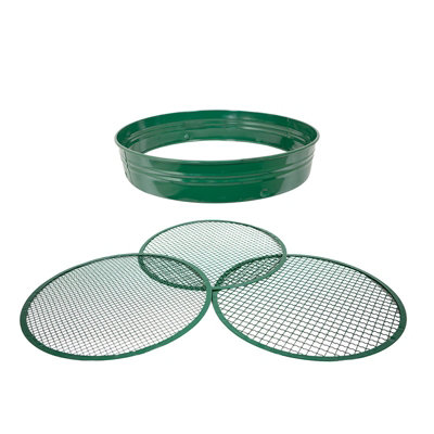 Woodside Garden Soil Sieve Riddle 3 Filter Mesh Compost Potting Sifter ...