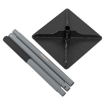 Woodside Heavy Duty Steel Tamper Ground Levelling Tool for Dirt/Gravel ...