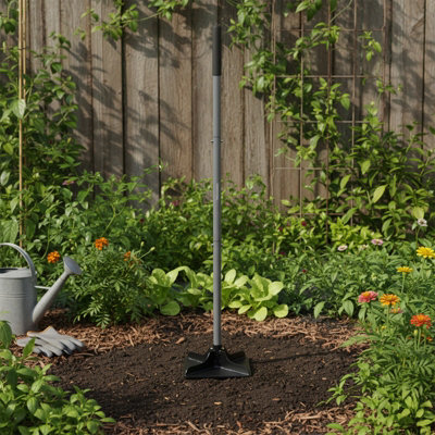 Woodside Heavy Duty Steel Tamper Ground Levelling Tool for Dirt/Gravel ...