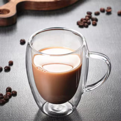 Woodside Home Living Heat Resistant Double Wall Glass Cup