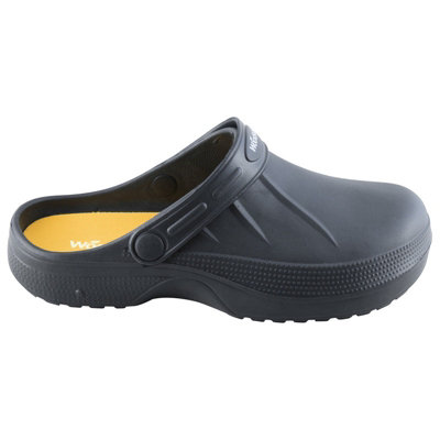 Woodside Mens/Womens Slip On Garden Clog Mule Work Shoes BLACK SIZE 4