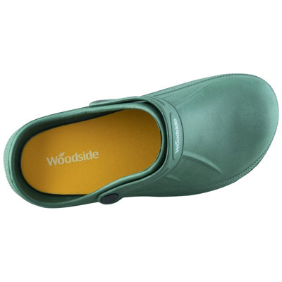 Woodside Mens/Womens Slip On Garden Clog Mule Work Shoes GREEN SIZE 6