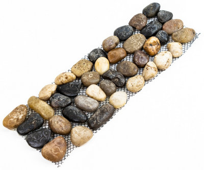 Woodside Pebble Strip Decorative Garden Lawn/Flower Bed Border Edging ...