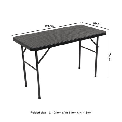 Woodside Rattan Table & Chairs - 4ft Table