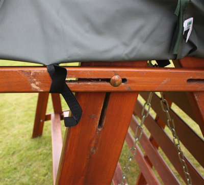 Woodside Swing Chair Replacement Canopy GREEN - 3 Seater