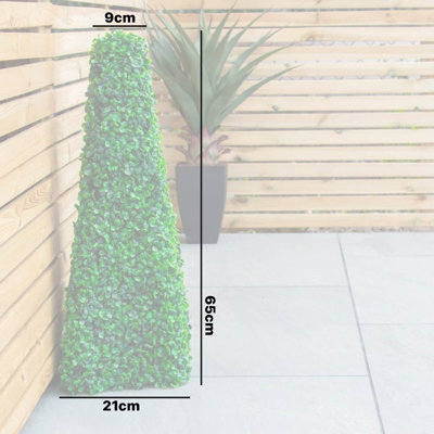 Woodside Topiary Obelisk Leaf Effect 2 PACK