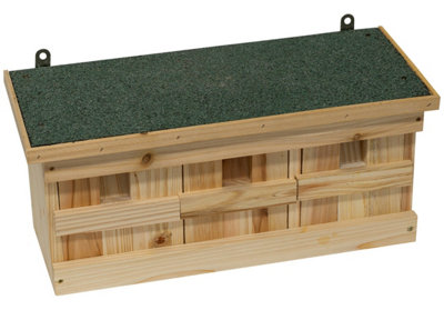 Woodside Wooden Nesting Wild Bird Box, Sparrow Colony Terrace ...