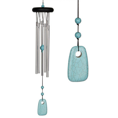Woodstock Outdoor Chakra Wind Chime - Turquoise