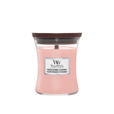 WoodWick Candle Pressed Blooms & Patchouli Medium Hourglass