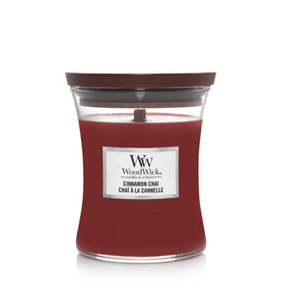 WoodWick Medium Candle Cinnamon Chai Hourglass