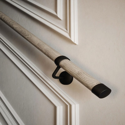 Woodworx Premium - Driftwood - 3.6m Indoor Stair Handrail Kit - Easy ...