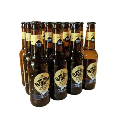 Woof&Brew Bottom Sniffer treat for dogs in a case of 12 x 330ml bottles