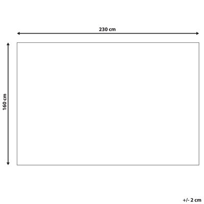 Wool Area Rug 160 x 230 cm Beige and Grey BOZOVA