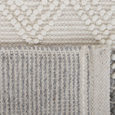 Buy Wool Area Rug 160 x 230 cm Beige and Grey BOZOVA at B&Q