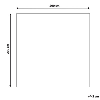 Wool Area Rug 200 x 200 cm Multicolour UMURLU