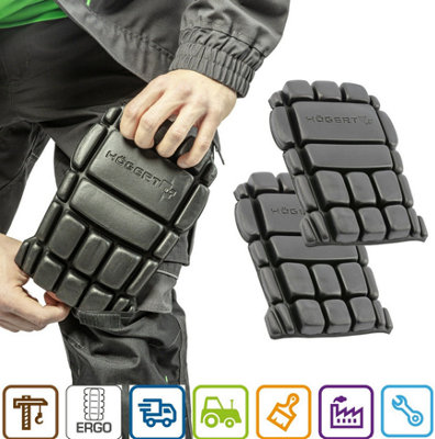 Work Foam Knee Pads Protection Safety Gardening EVA Universal Black 2 Pack
