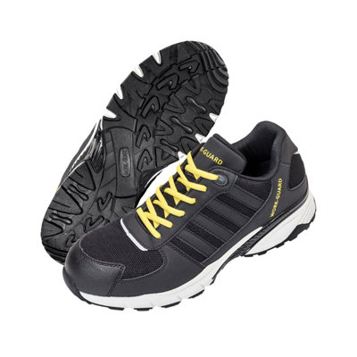 WORK-GUARD by Result Unisex Adult Leather Safety Trainers Black/Grey ...