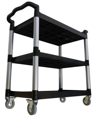 Workhorse Large Heavy Duty Trolley with 3 Shelves - 150kg Capacity