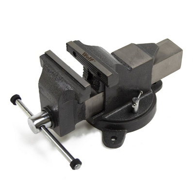 Workshop Vice 125mm Wolf Industrial Unbreakable Bench Vice With Swivel Base