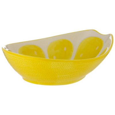 World Foods Lemon Oval Bowl 21cm | DIY at B&Q