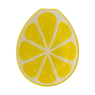 World Foods Lemon Oval Bowl 21cm | DIY at B&Q