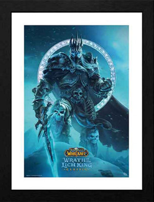 World of Warcraft Lich King 30 x 40cm Framed Collector Print | DIY at B&Q