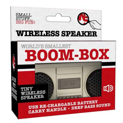 World's Smallest Boom Box Speaker Gadget Gift | DIY at B&Q