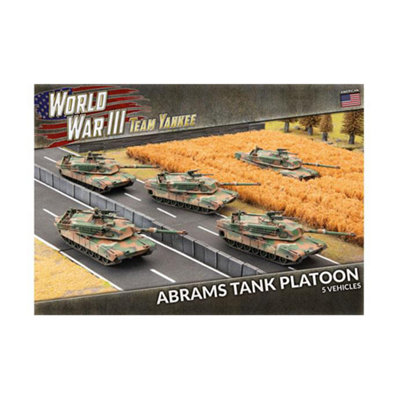 World War III: Team Yankee - M1A1 Abrams Tank Platoon (x5 Plastic ...