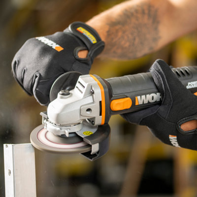 WORX 20V 115mm Cordless Angle grinder x2 2,0Ah Batteries & Charger WX800