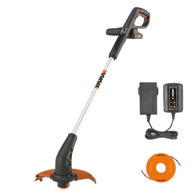 Worx 20v 25cm Lightweight Cordless Grass Trimmer With Autofeed And