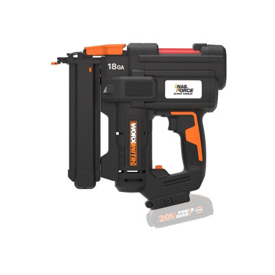 WORX 20V Cordless 18 Gauge narrow Lightweight Crown Stapler (BARE) WX844.9