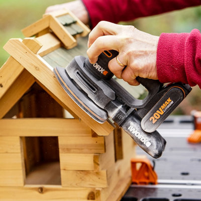 WORX 20V Cordless Detail Sander with 1x 2.0Ah Battery and Charger WX822