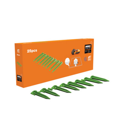 WORX 25PC Biodegradable Landroid Pegs WA0665