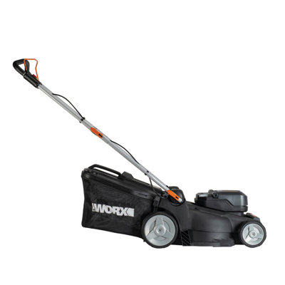 WORX 40V 37cm Cordless Brushless Lawn Mower with 2 x 4.0Ah Batteries ...