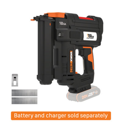 WORX Nitro 20V Cordless 18 Gauge Brad Nailer (BARE) WX842.9