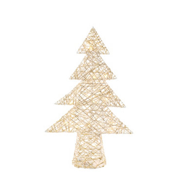 Woven Christmas Tree With Lights