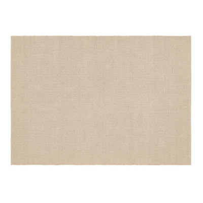 Woven Indoor Outdoor Washable Plain Reversible Rug Natural - 80cm x 150cm