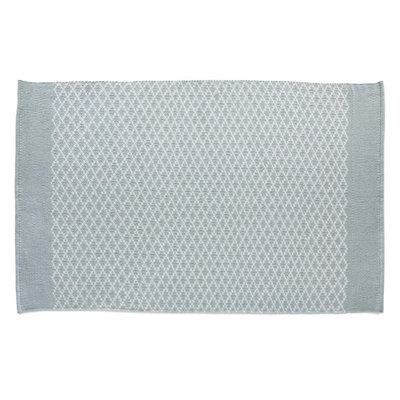 Woven Indoor Outdoor Washable Trellis Reversible Rug Sky Grey - 80cm x ...