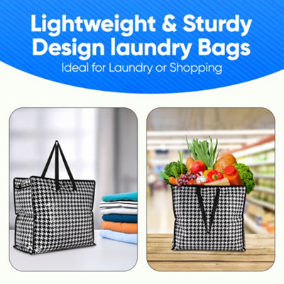 Woven Storage Laundry Bag - Assorted Designs